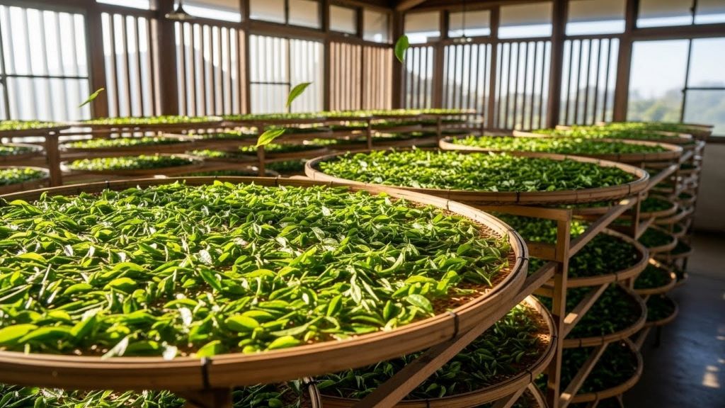 Organic Green Tea Slow Drying Technique Benefits - Green Products Ideas